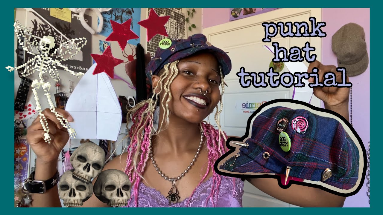 how to sew a punk newsboy hat (diy with me) - YouTube