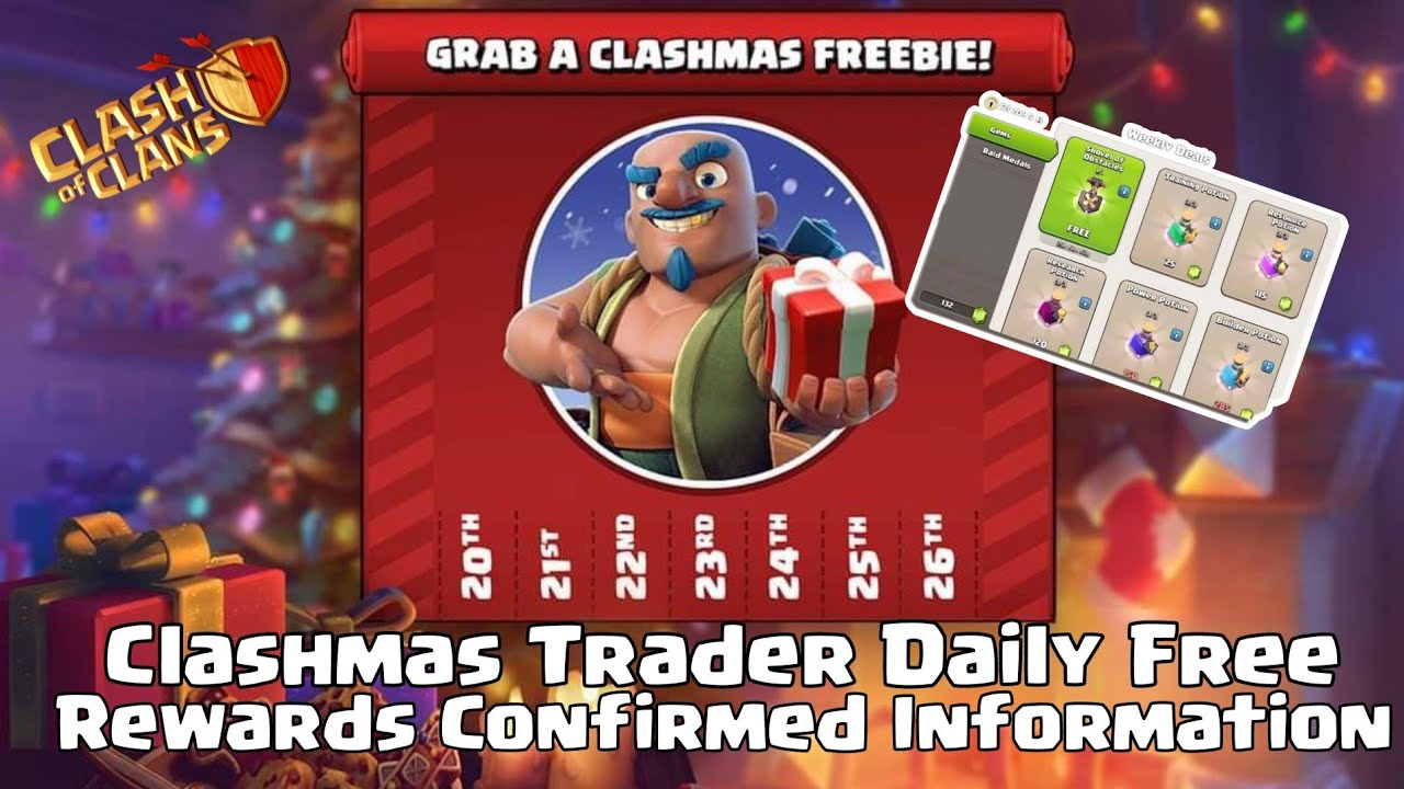Clashmas Holiday Trader Event Rewards Information | Holiday Special ...