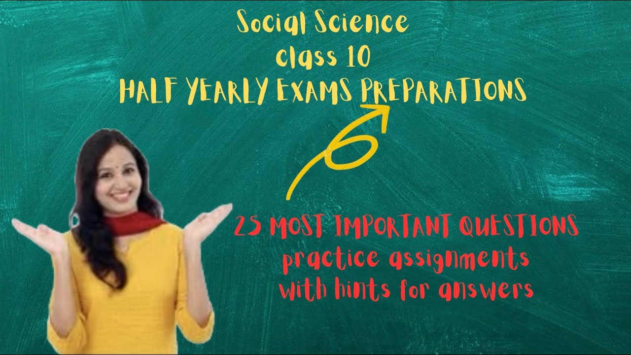 SOCIAL SCIENCE||CLASS 10|| 25 important questions - YouTube
