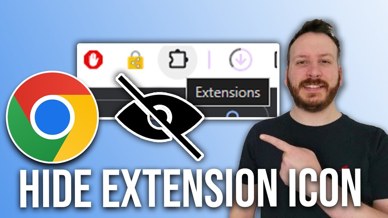 How To Hide Extension Icon In Chrome - YouTube