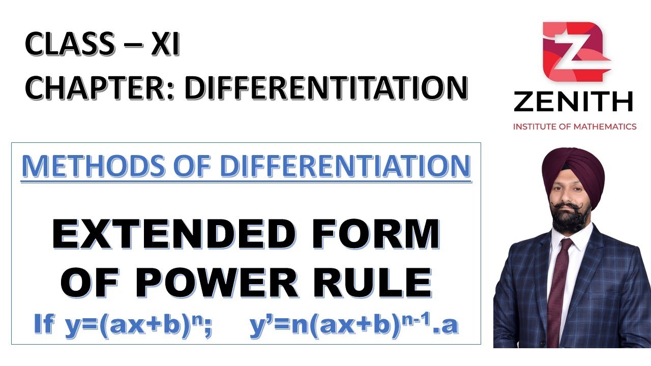 Class XI_Methods of Differentiation_Extended Form of Power Rule - YouTube
