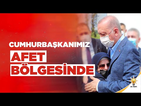 Cumhurbaşkanımız Erdoğan Sel Felaketinin Yaşandığı Afet Bölgesinde | AK Parti