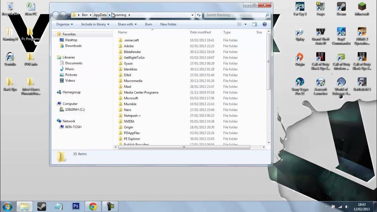 How To Find Your Minecraft Folder - YouTube