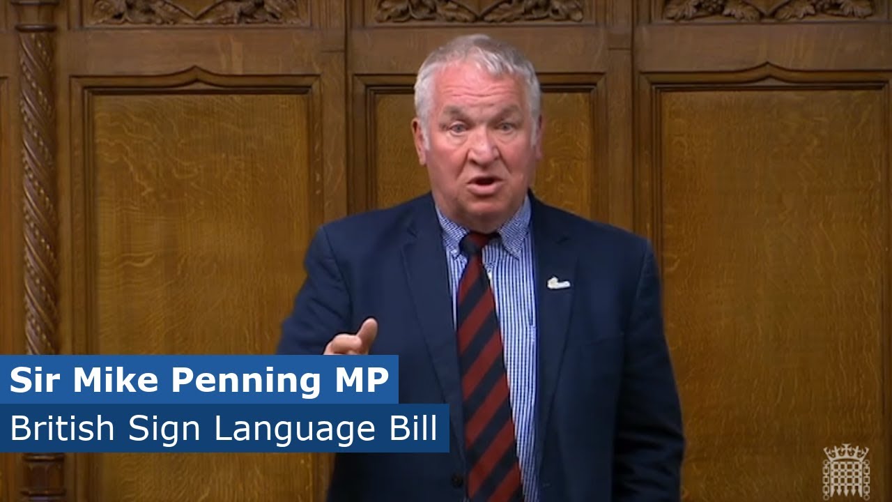 British Sign Language Bill, 18 Mar 2022 - YouTube