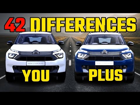 Citroen C3 Aircross SUV Base Model YOU vs MID Model PLUS Comparison ...