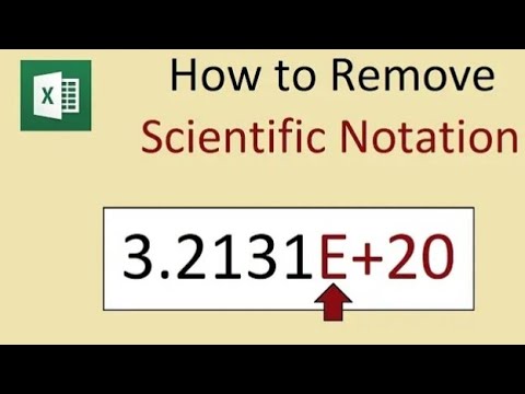 how to change scientific number format to general number format - YouTube