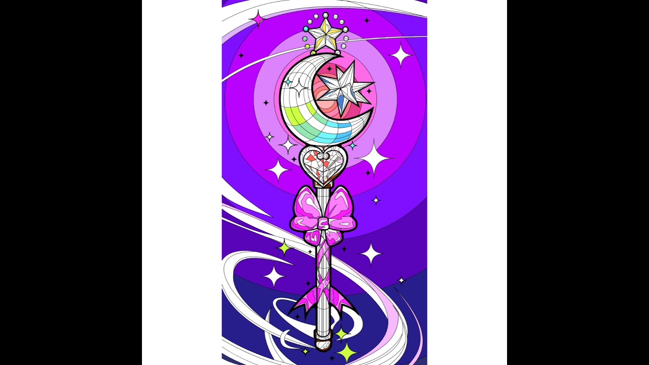 wonderful moon and heart design drawing - YouTube