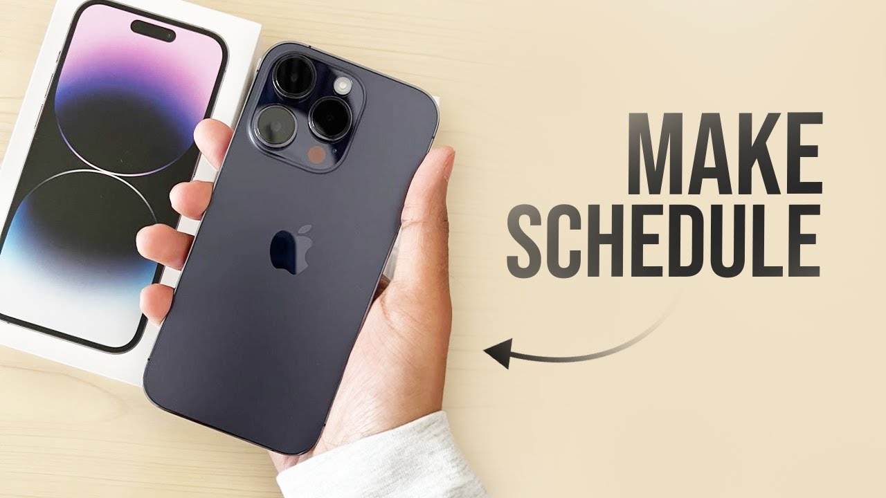How to Make Schedule in iPhone (tutorial) - YouTube