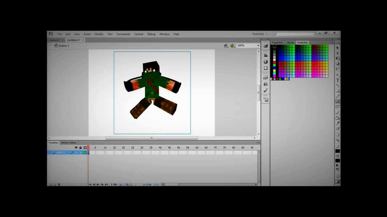 Speed Art | Minecraft cartoon drawing - YouTube