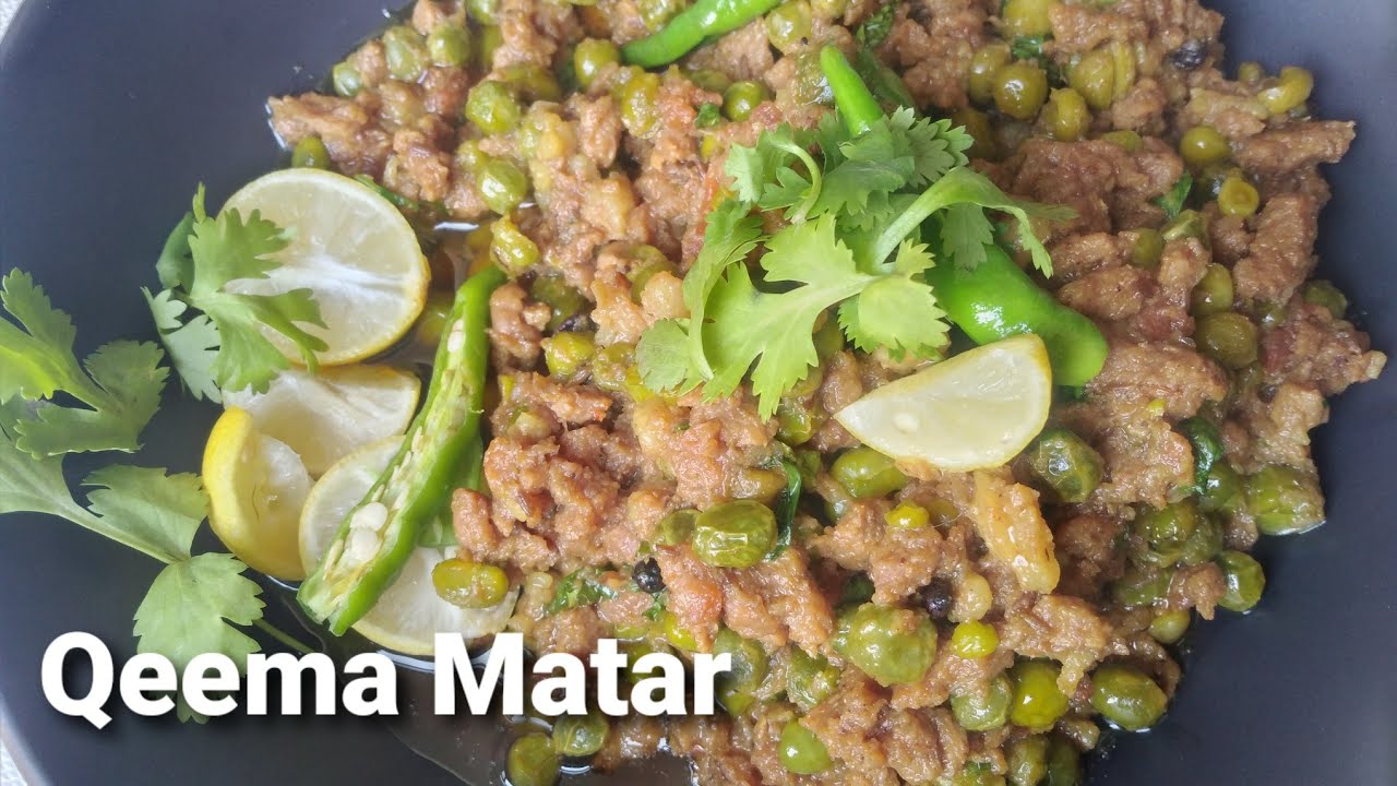 Qeema Matar |easy recepie by food ingredients - YouTube