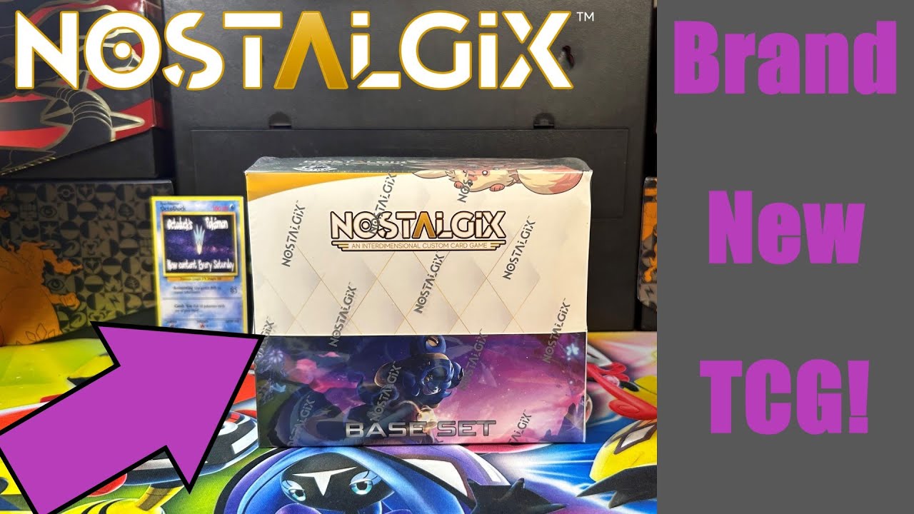 I Opened this BRAND NEW TCG! Nostalgix TCG Booster Box Opening - YouTube