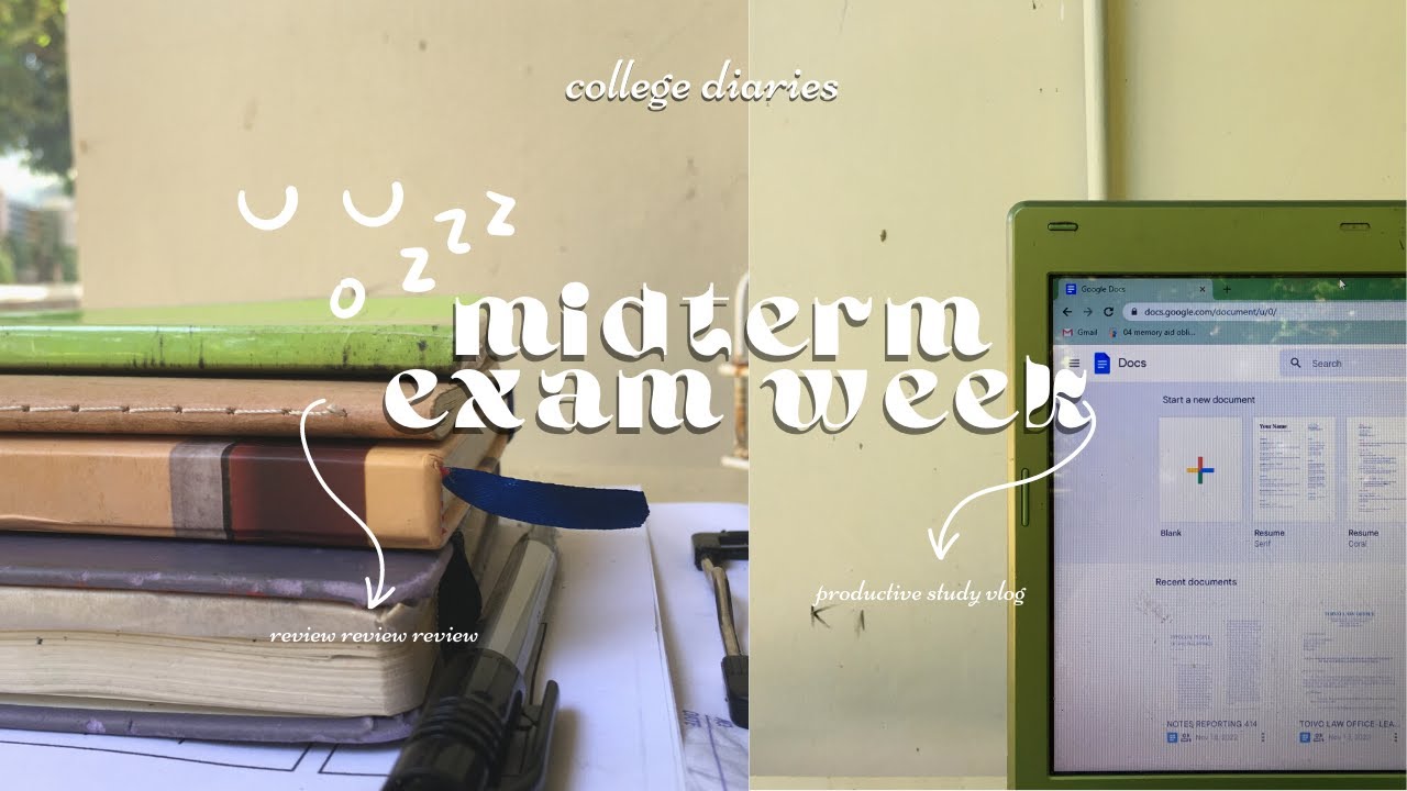 72 hours before my exams 🍃 lots of reading, note-taking, making ...