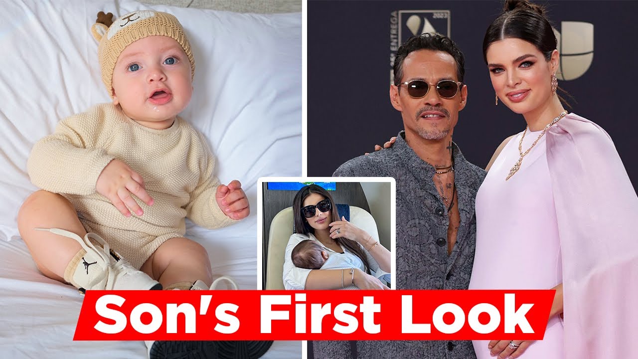 Marc Anthony And Wife Nadia Ferreira Share Son's Faces First Look - YouTube