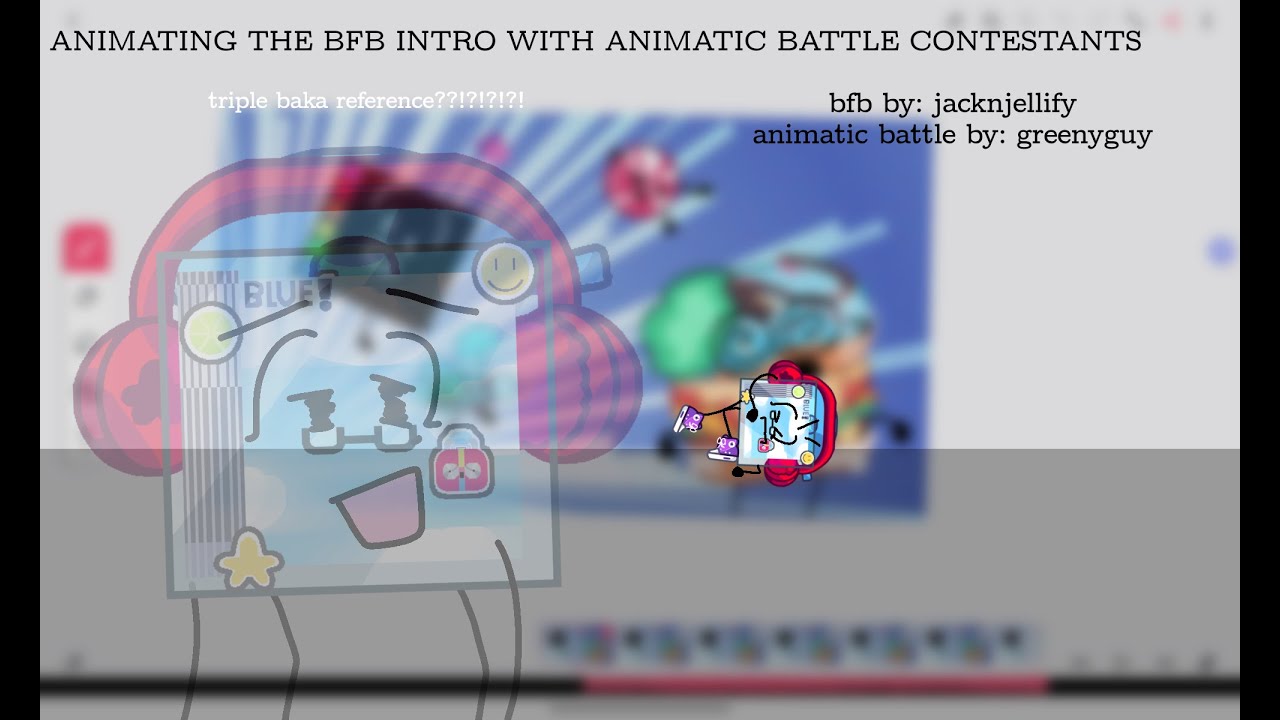 BFB intro but with the AB contestants+timelapse (bfb and ab by @BFDI ...