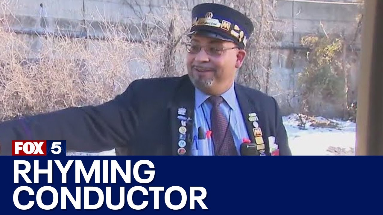 Rhyming conductor brings joy to Metro-North train riders - YouTube
