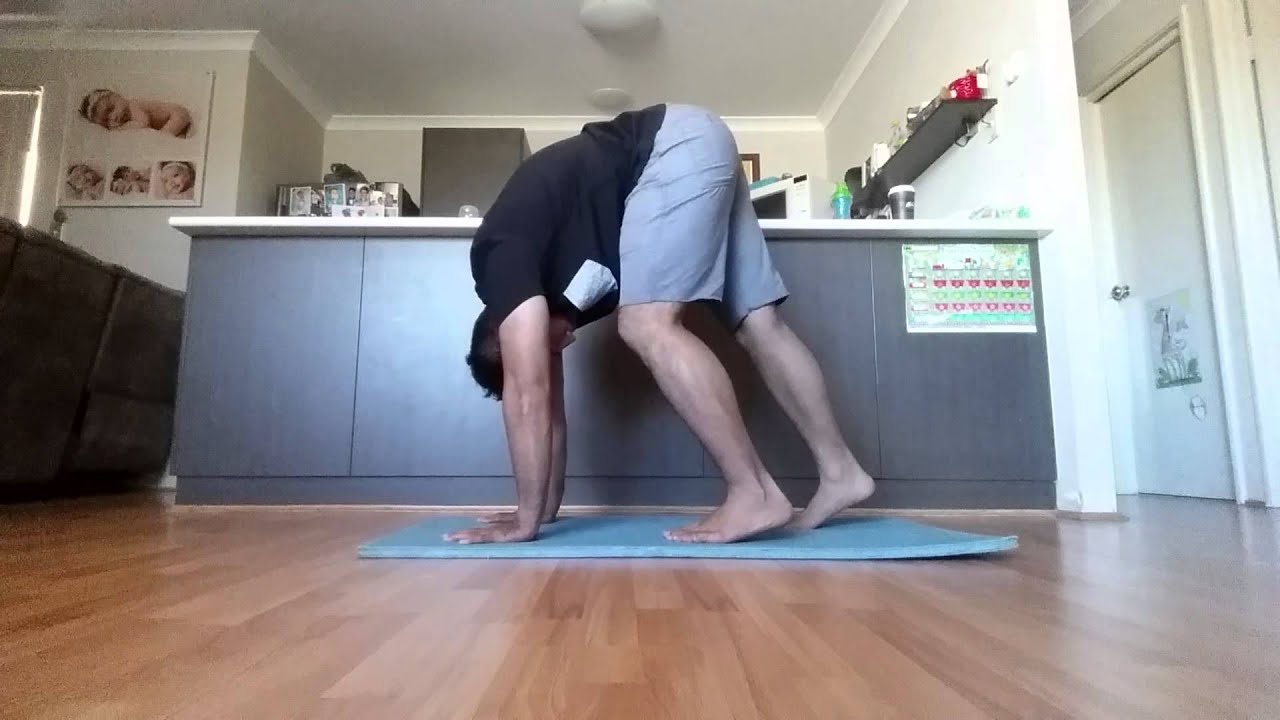 Modified downward dog for calf emphasis - YouTube