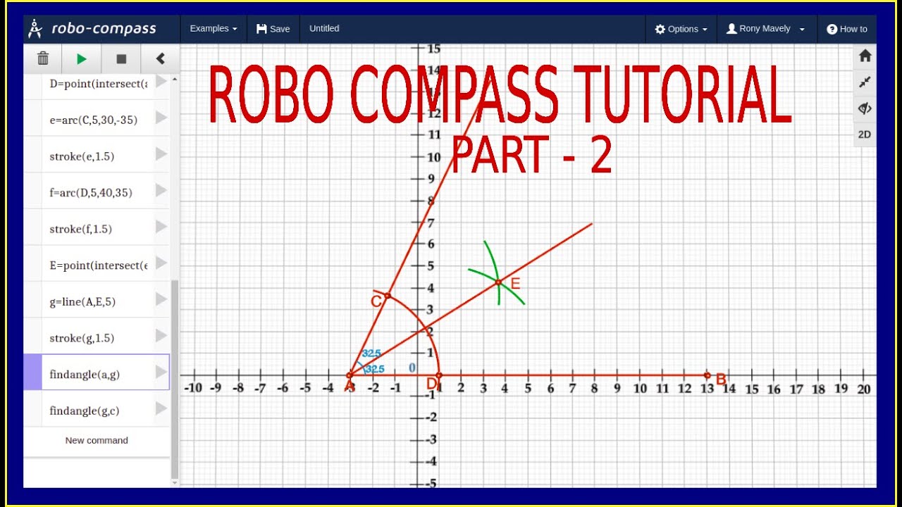 ROBO COMPASS TUTORIAL PART - 2/ജ്യാമിതീയ നിർമ്മിതികൾക്ക് പറ്റിയ ആപ് - റോബോ കോമ്പസ് - YouTube