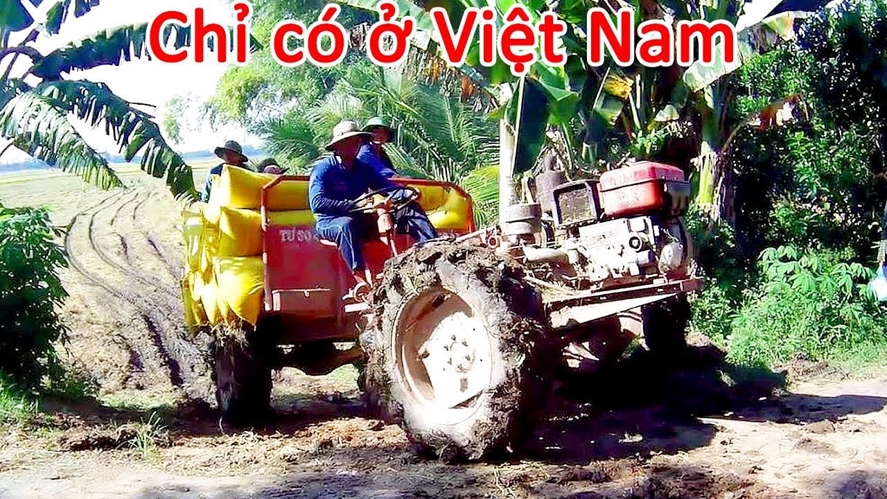 Xe cải tiến kéo lúa 2 cầu leo dốc dốc nào cũng leo tỉnh queo / Mini ...