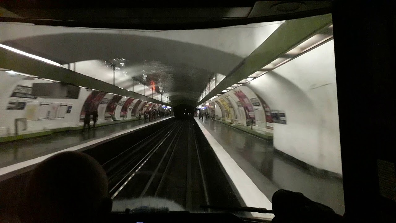 Ligne 7 (Métro) : Voyage en cabine d'un MF77 n°179 entre Sully-Morland ...