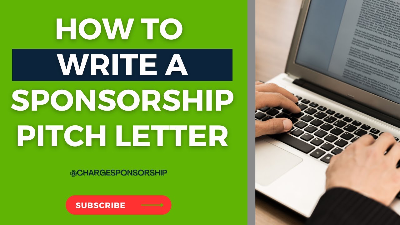 How to Write a Sponsorship Pitch Letter - YouTube