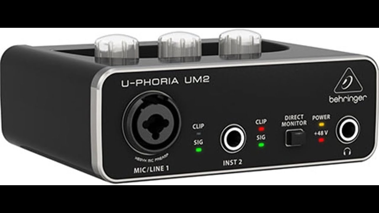 Behringer U-Phoria UM2: Compact 2x2 USB Audio Interface - YouTube