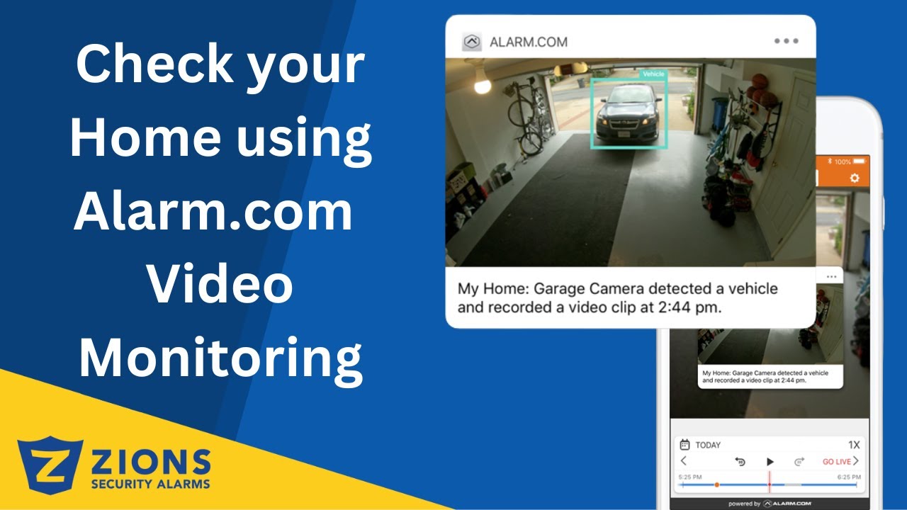 Check your Home using Alarm.com Video Monitoring - YouTube