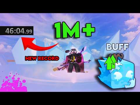I Got 1.000.000 Million Bounty in 46 Minutes with Ice Fruit After BUFF!!