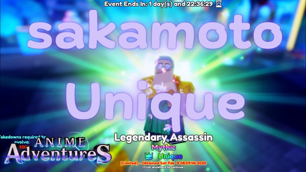 Anime Adventures Sakamoto Unique ทำให้จบ - YouTube