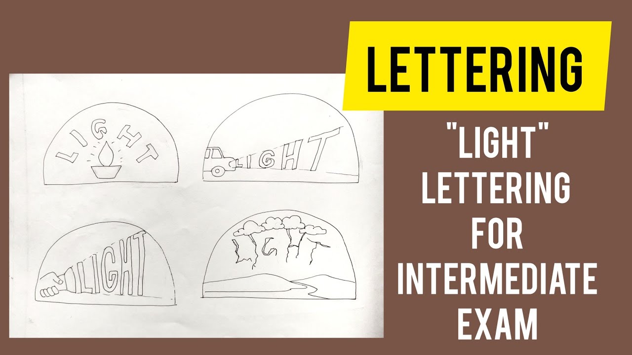 LIGHT Lettering for Intermediate Grade exam - YouTube