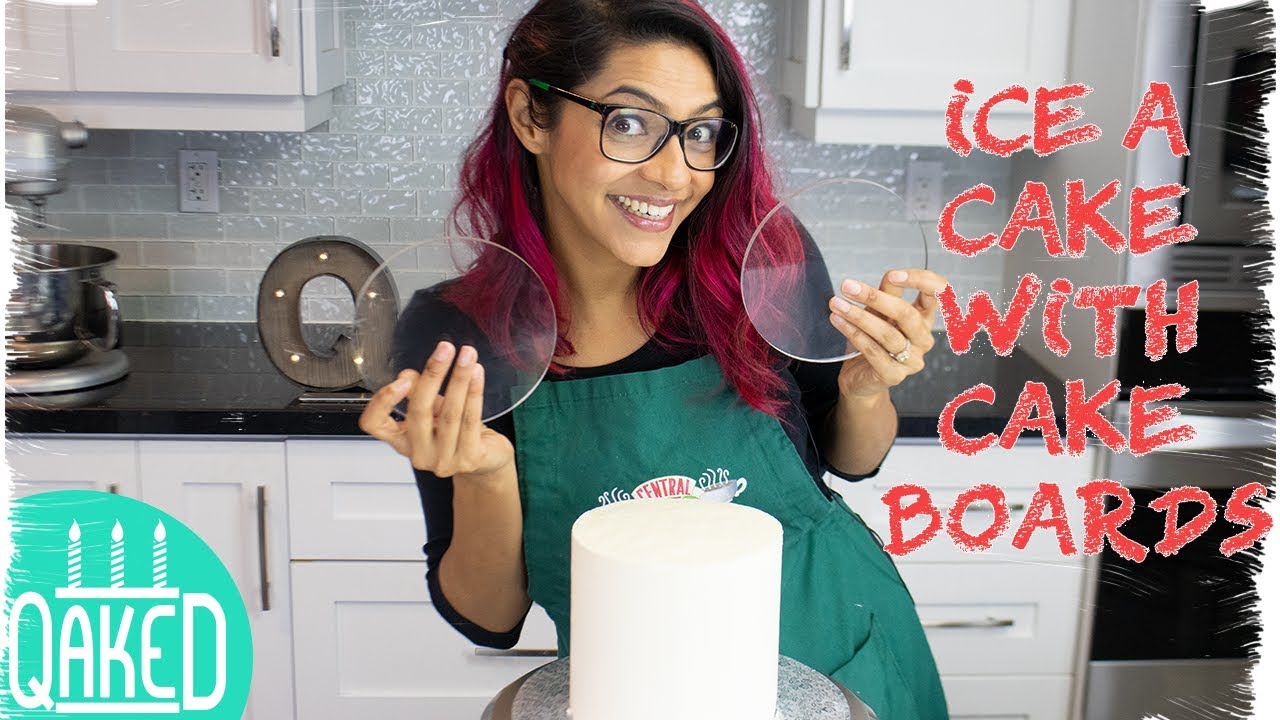 How to Ice a Cake using Cake Boards | Qaked Basics - YouTube