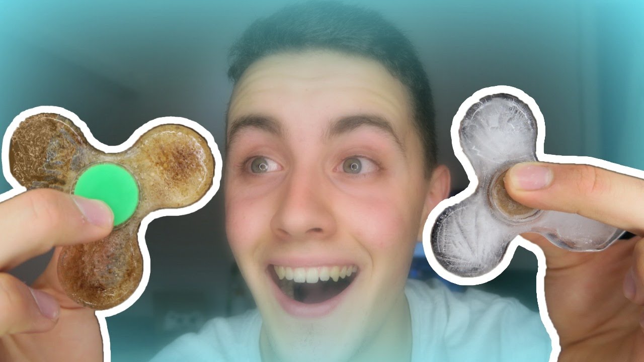 FIDGET SPINNER MADE OF ICE / COCA COLA!! - YouTube