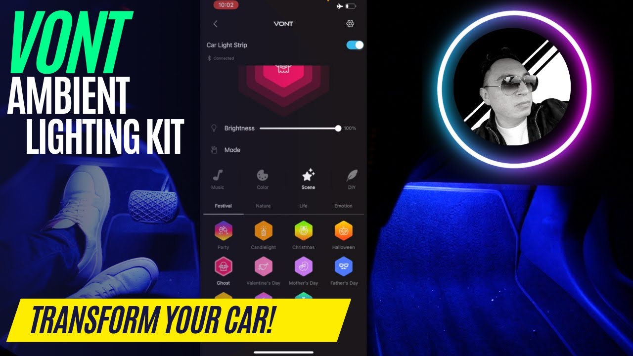 Vont Car Interior Ambient Lighting Kit : Review - YouTube