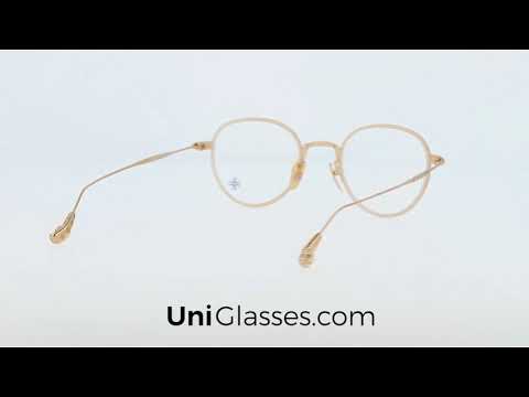 CHROME HEARTS BONE PRONE IV 11S 49 22 150 CRYSTAL MATTE GOLD PLATED 1