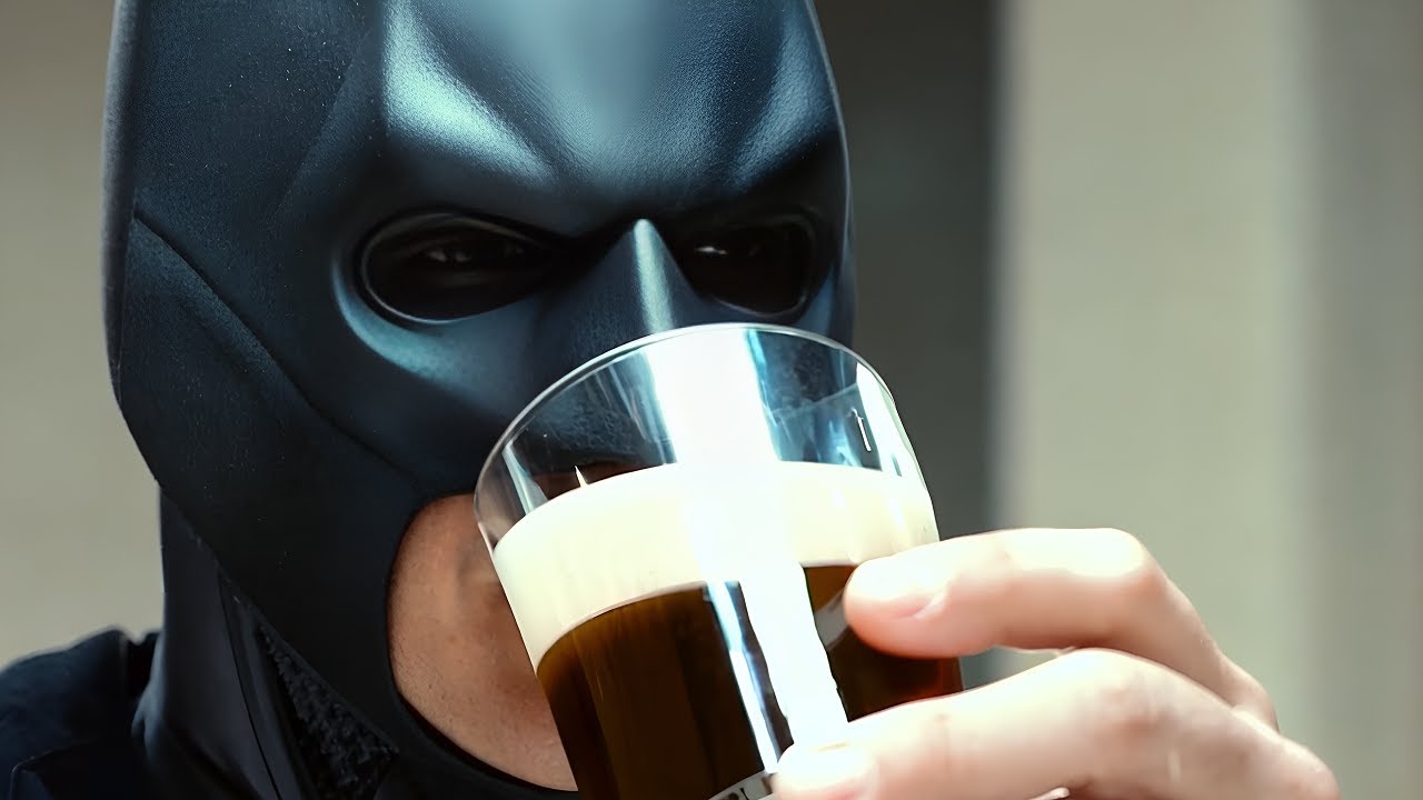 Batman Drinks Beer And Turns Into Bat - YouTube