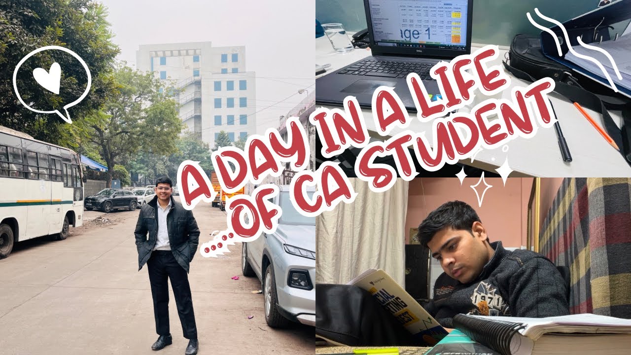A Day in a life of CA Student | Client place visit vlog | A day in a ...