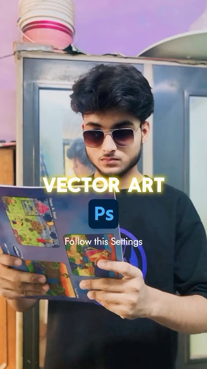 How to create Vector Art in Photoshop #shorts #tutorial - YouTube