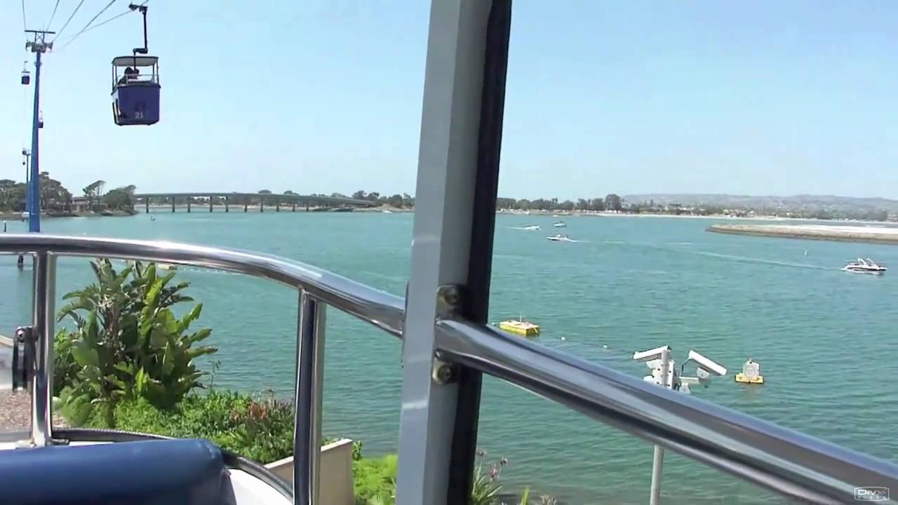 Seaworld of San Diego : Sky Ride over Mission Bay - YouTube