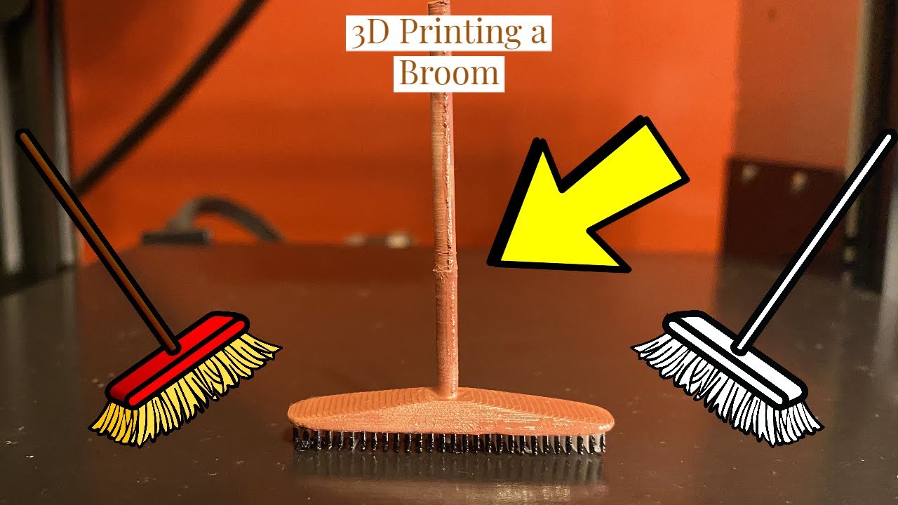 3D Printing a Broom (Time Lapse) - YouTube