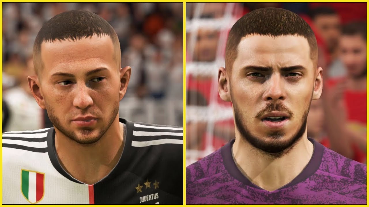 FIFA 20 New Player Faces Updated Vs Fifa 19 - YouTube