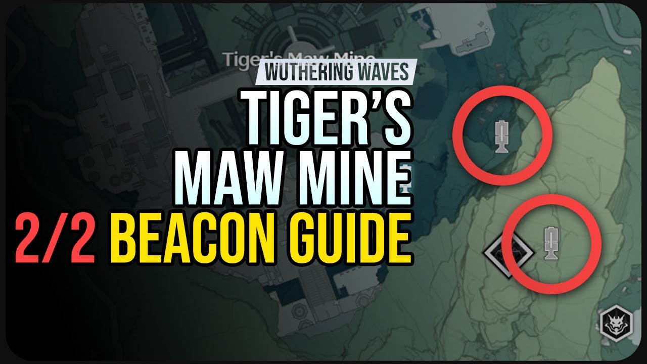 How to Unlock 2 Beacons in Tiger's Maw Mine | Wuthering Waves - YouTube