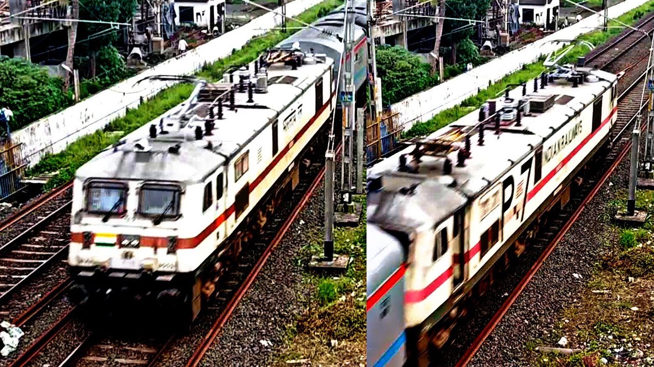 FIRST' PUSH PULL BRC WAP7 WITH 12951 MMCT - NDLS RAJDHANI EXPRESS - YouTube