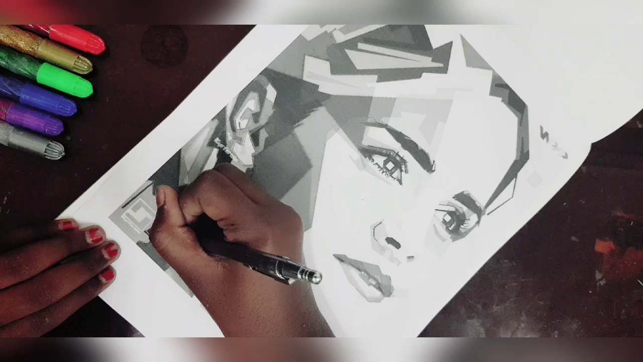 How to Trace Pictures Without Any Tracing Paper I Art Codes I Aishwarya ...