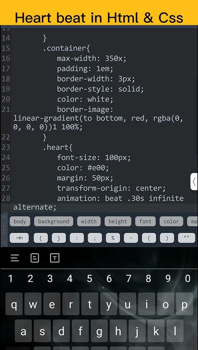Heart Beat Animation😜😜🥰🥰 Coding Status Whatsapp😍😜 Shorts Programming Css Html Viral