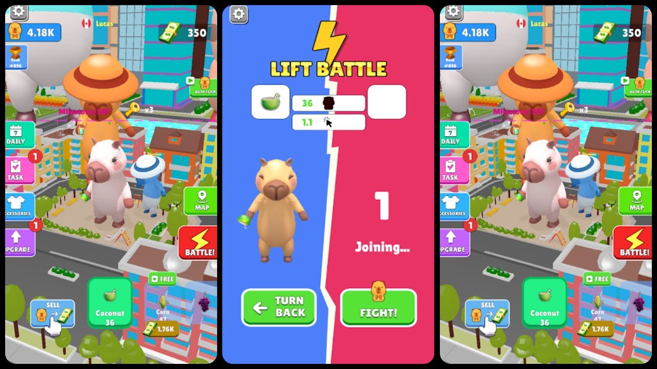 Capybara Eat Game All Mobile Video Gameplay - YouTube