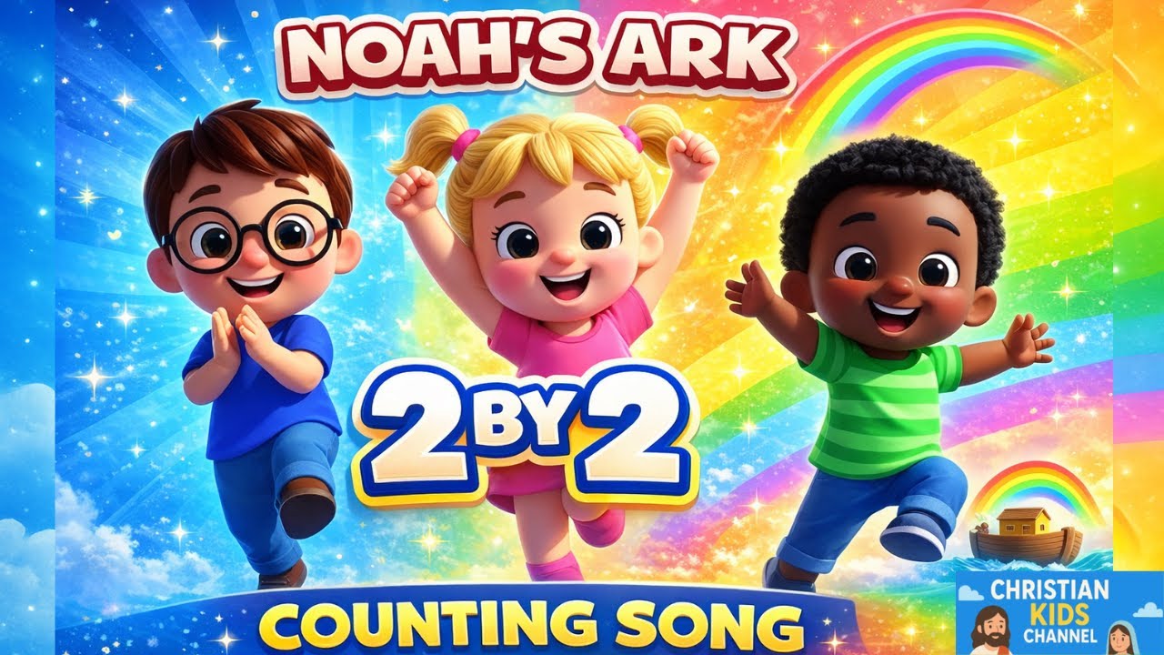 🦁 Noah's Ark Counting Song For Kids | Learn to Count by 2s | Christian ...