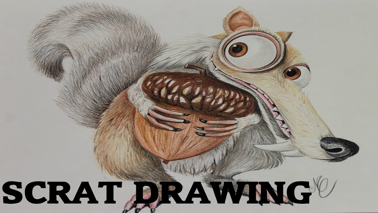 Drawing Scrat | Ice Age | SpeedDrawing By Mc Grafite - YouTube