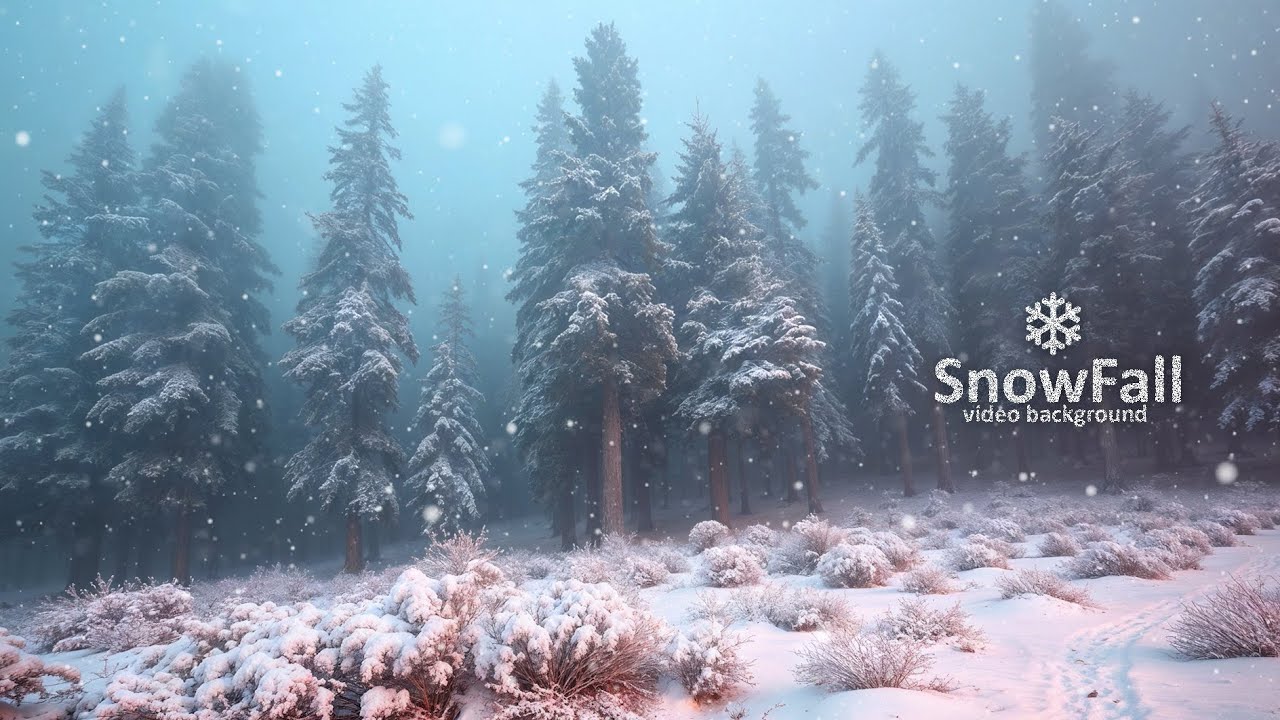 Fabulous Snowfall Ambience for Perfect Relaxation! Snow ASMR - YouTube