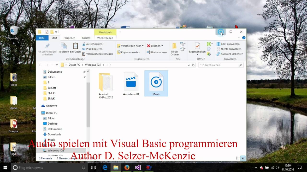 Audio und Töne mit Visual Basic programmieren - YouTube