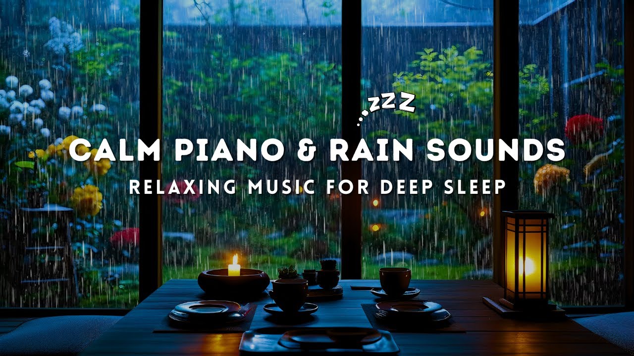 FALL INTO SLEEP INSTANTLY - Peaceful Music with Rain Sounds in Warm ...