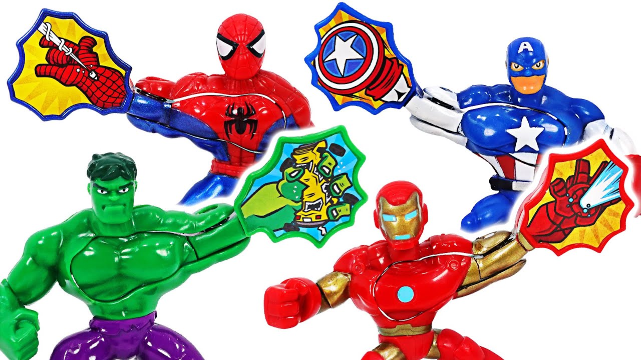 Marvel super hero Masters of Kapow Hulk, Spider-Man, Iron-Man! Go ...